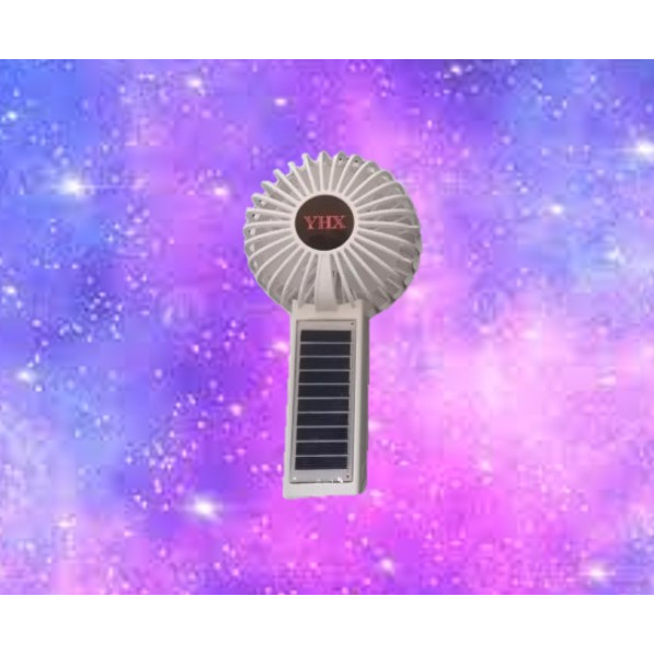Rechargeable Solar Charging Mini Fan Handheld Fan with Flashlight for ...
