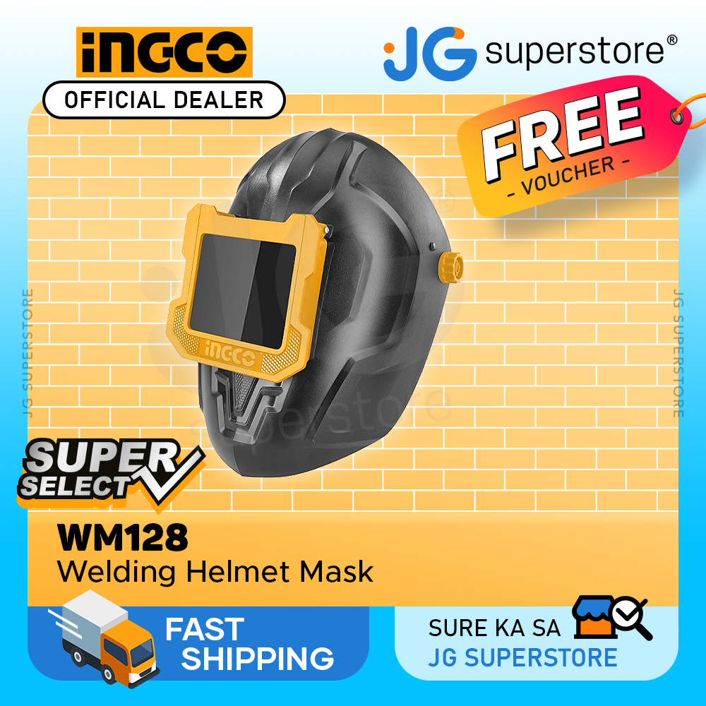 INGCO WM128 Welding Mask Welding Helmet 100% PP Movable Type Glass with ...