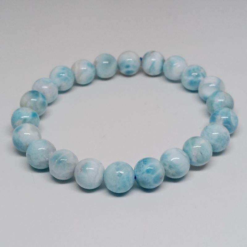 High Grade Natural Larimar Bracelet with certificate | Shopee Philippines