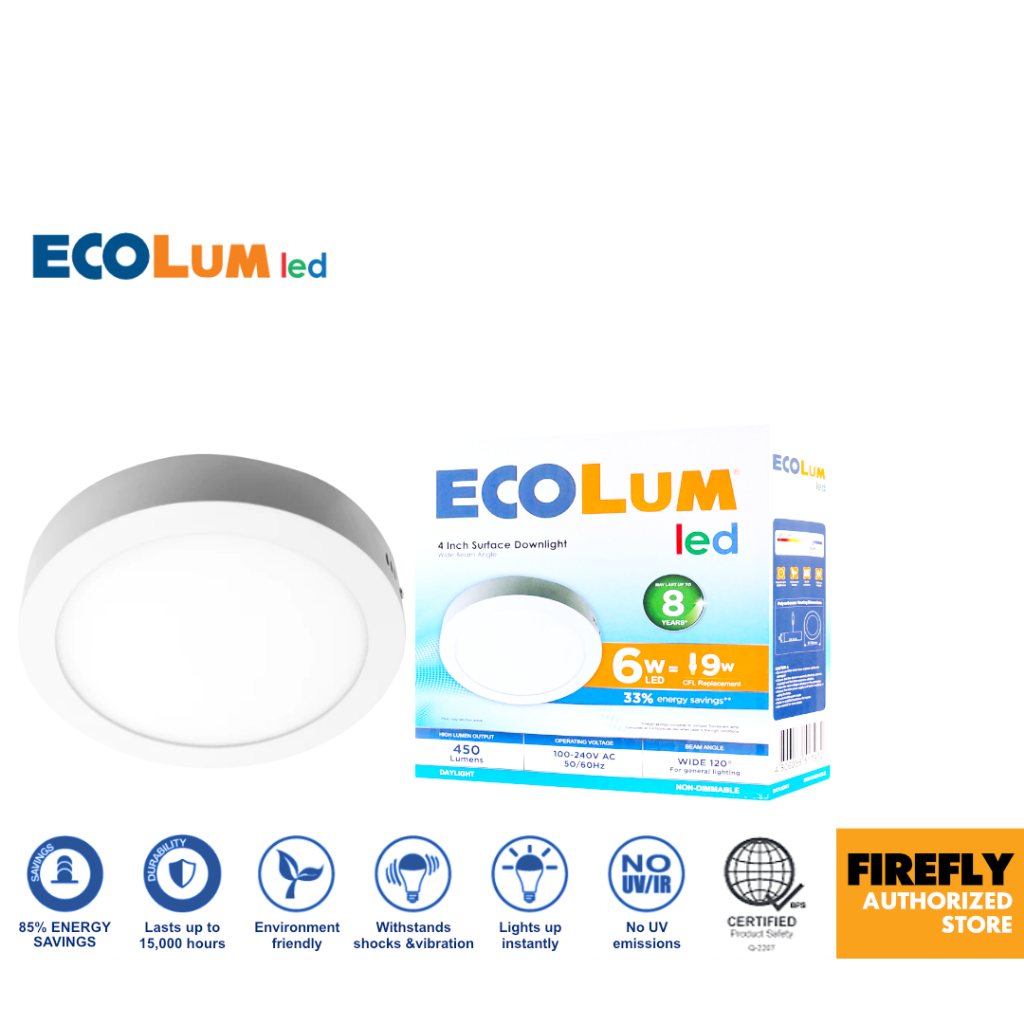 Ecolum LED Surface Downlight | Shopee Philippines