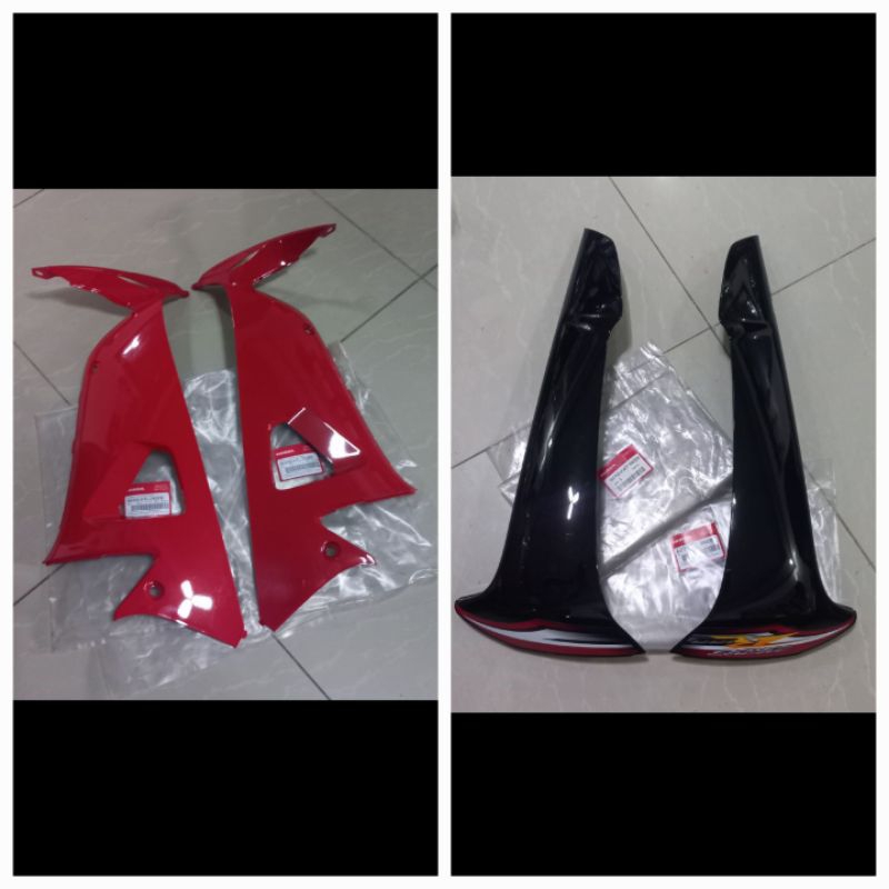HONDA WAVE 100/R MAIN PIPE COVER & LEG SHIELD SET(ORIGINAL GENUINE ...