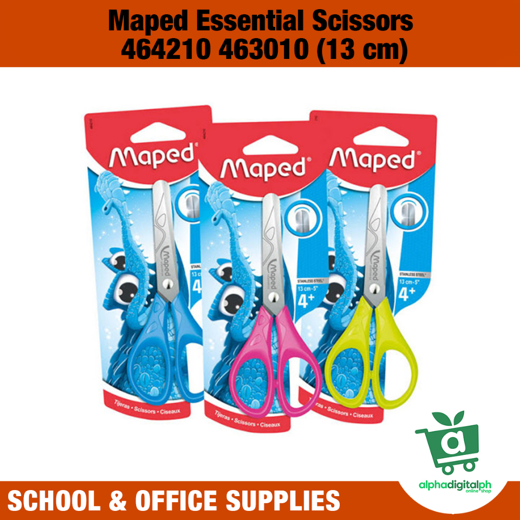 Maped Essential Scissors 464210 463010 (13 cm) | Shopee Philippines