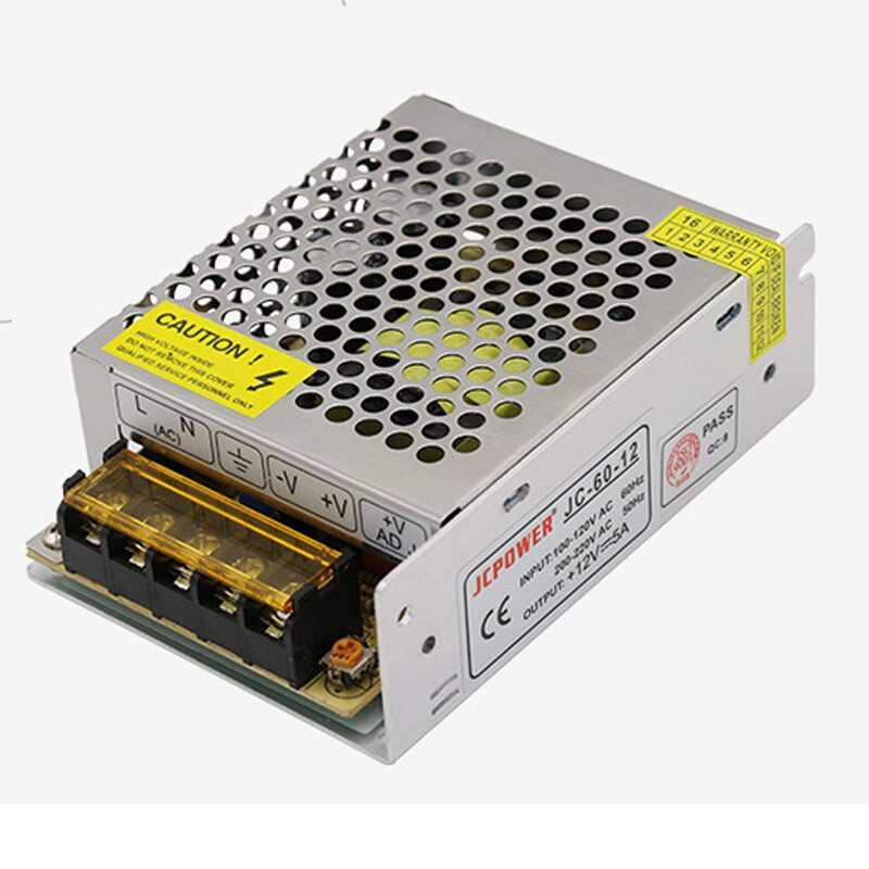 12V5A DC Power Supply 60W AC 110V/220V To DC 12V Switch Power Supply ...