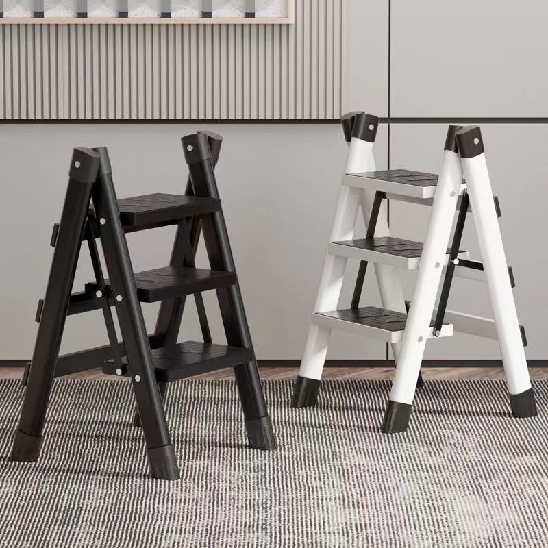 Steps Metal Folding Ladder Household Steel Ladder Stepping Foldable ...