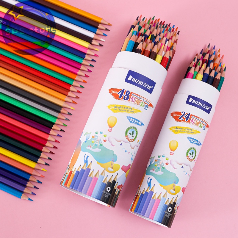 B&e Colored Pencils 12 Colors Color Pen Set for Coloring Drawing ...