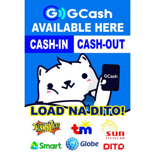 PVC/LAMINATED SIGNAGE GCASH/LOAD AVAILABLE HERE/ - A4 Size high quality ...