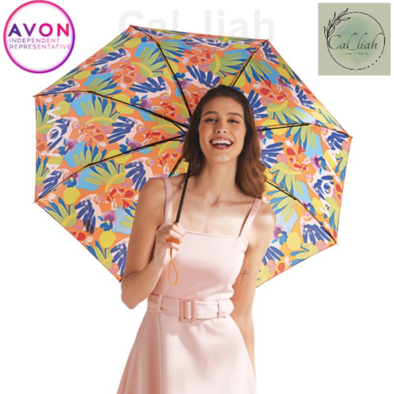 AVON Happy Manual Foldable Umbrella | Shopee Philippines