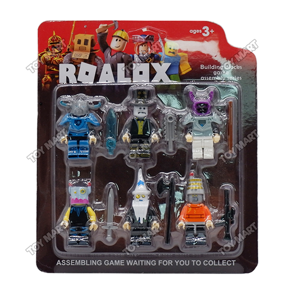 Roblox Minifigure Set 6 Famous Building Blocks Heros with Accessories ...