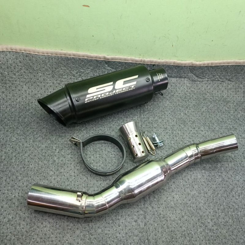Sc Project with midlink elbow for Kawasaki Rouser Rs 200 Fi | Shopee ...