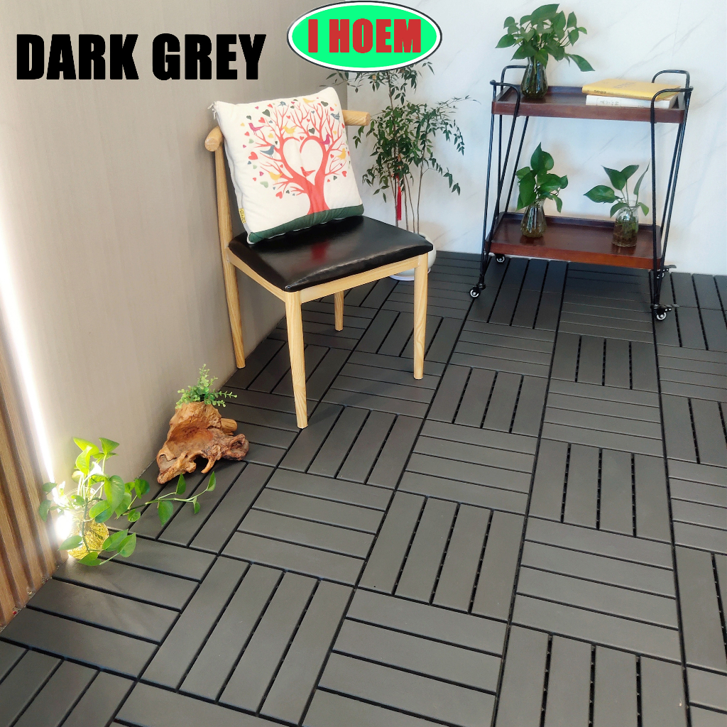 PH STOCK PVC FLOOR DECKING TILES WOOD GREY BLACK COFFEE PLASTIC FLOOR ...