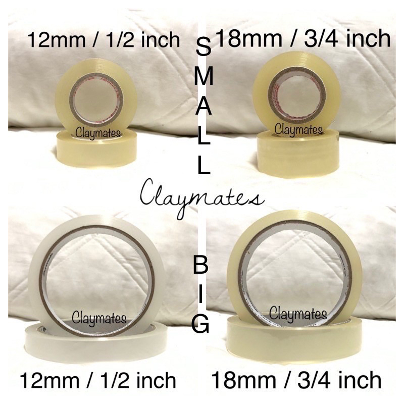 Clear OPP Tape 1/2 or 3/4 inch | Shopee Philippines