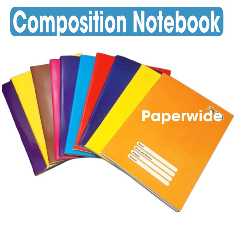 P1/Pixel composition notebook 80 leaves grade 4 10pcs/bundle assorted ...