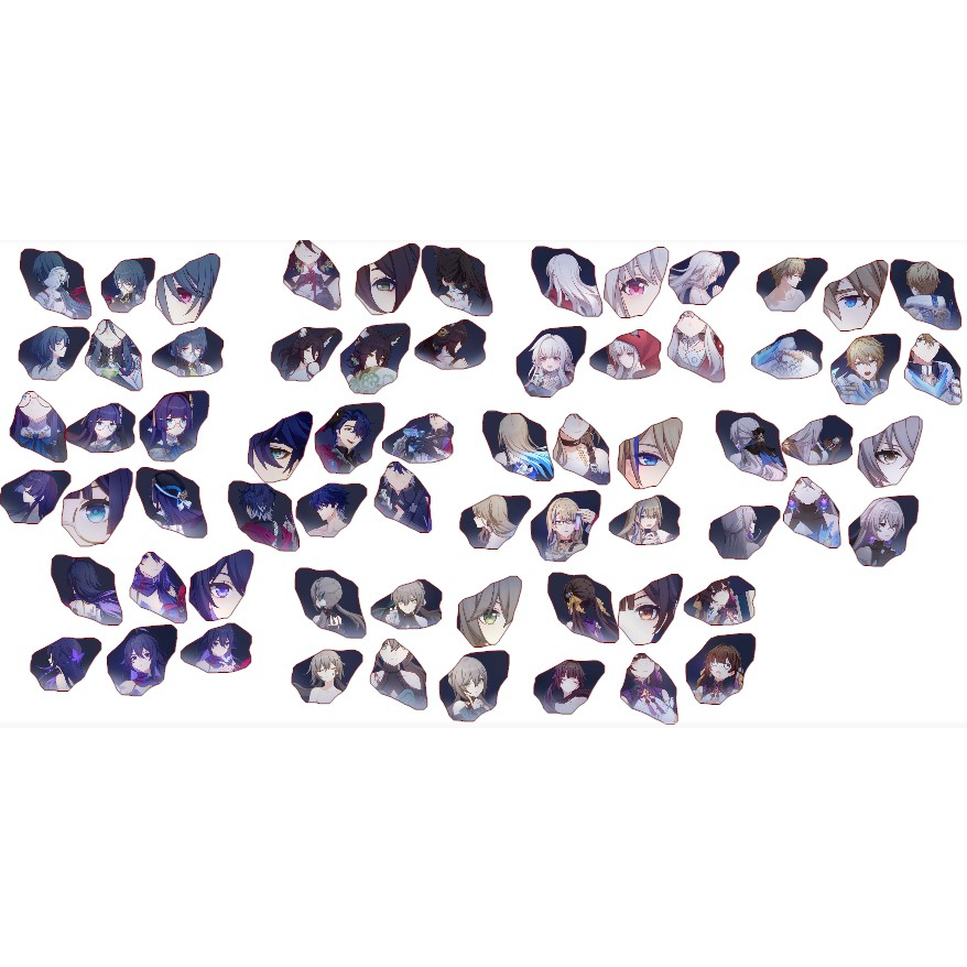 6pcs/set Honkai Star Rail Eidolon Waterproof Sticker Vol 2 (Matte ...