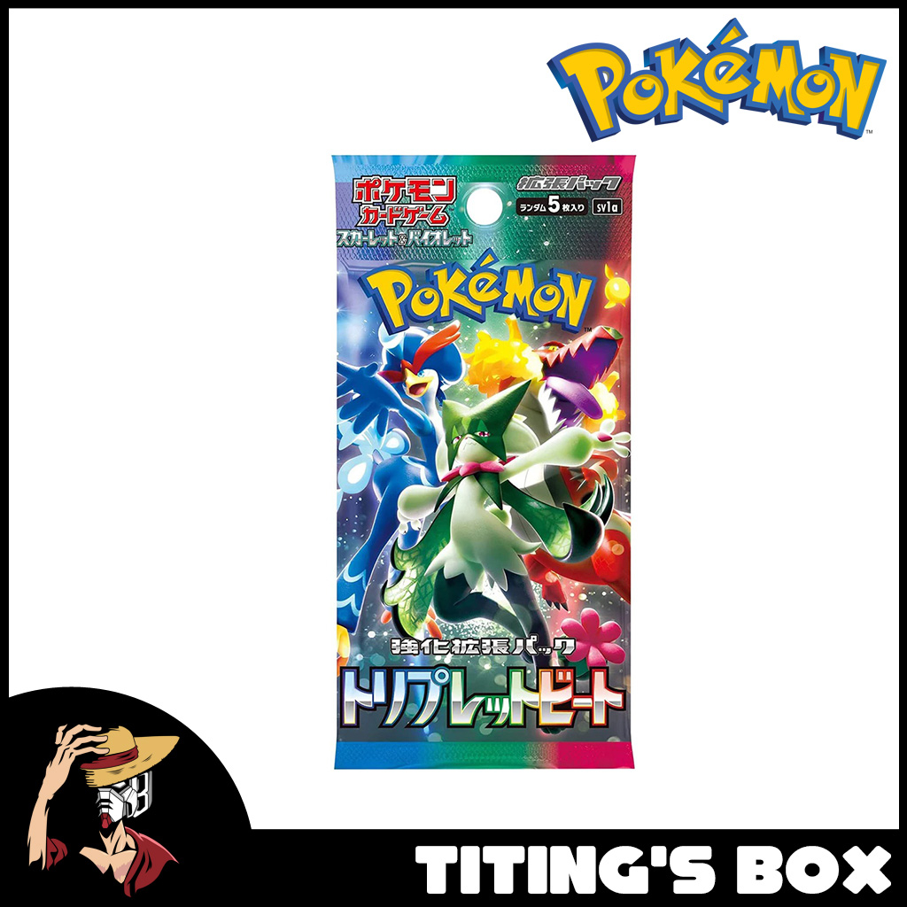 [JP] Pokemon TCG Triple Beat SV1A Sealed Booster Pack (1 pack) | Shopee ...