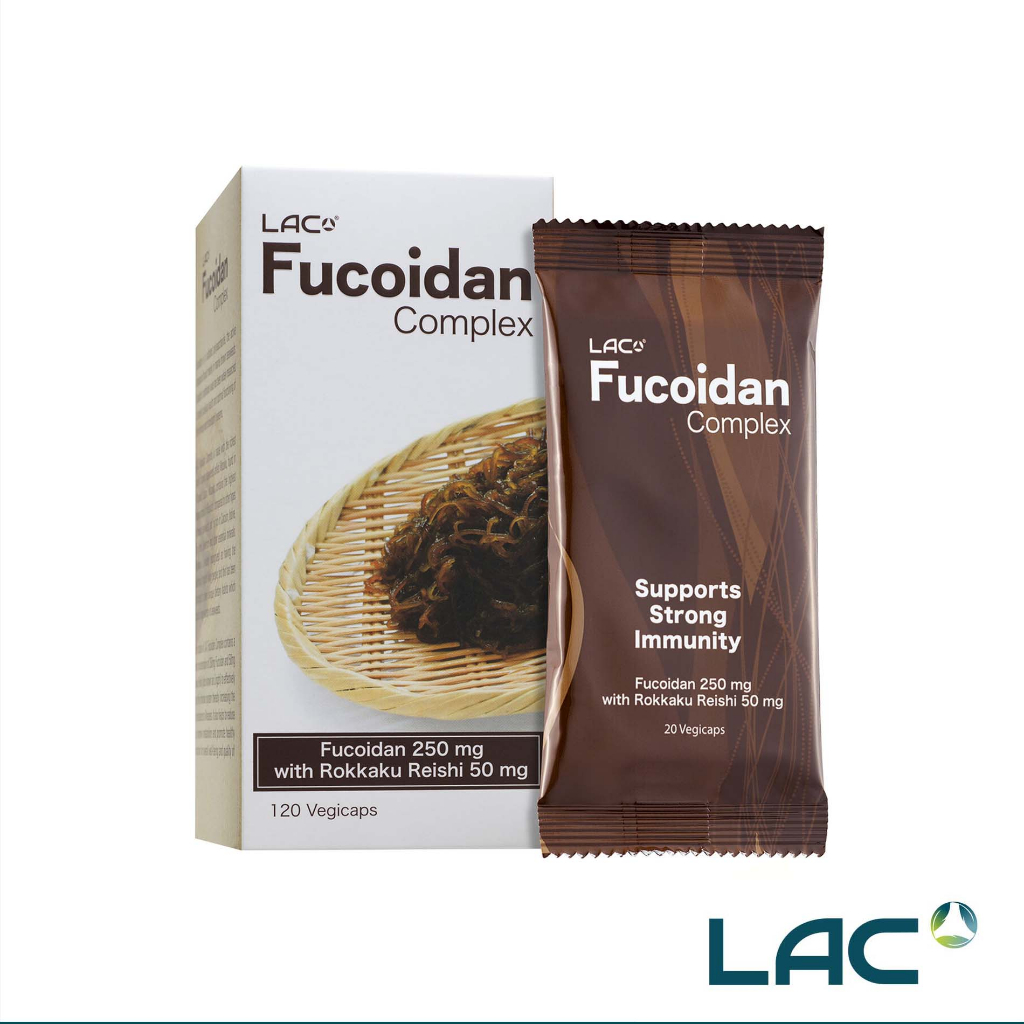 LAC Activated Fucoidan Complex 120 Vegicaps - Immune Support (Consume ...