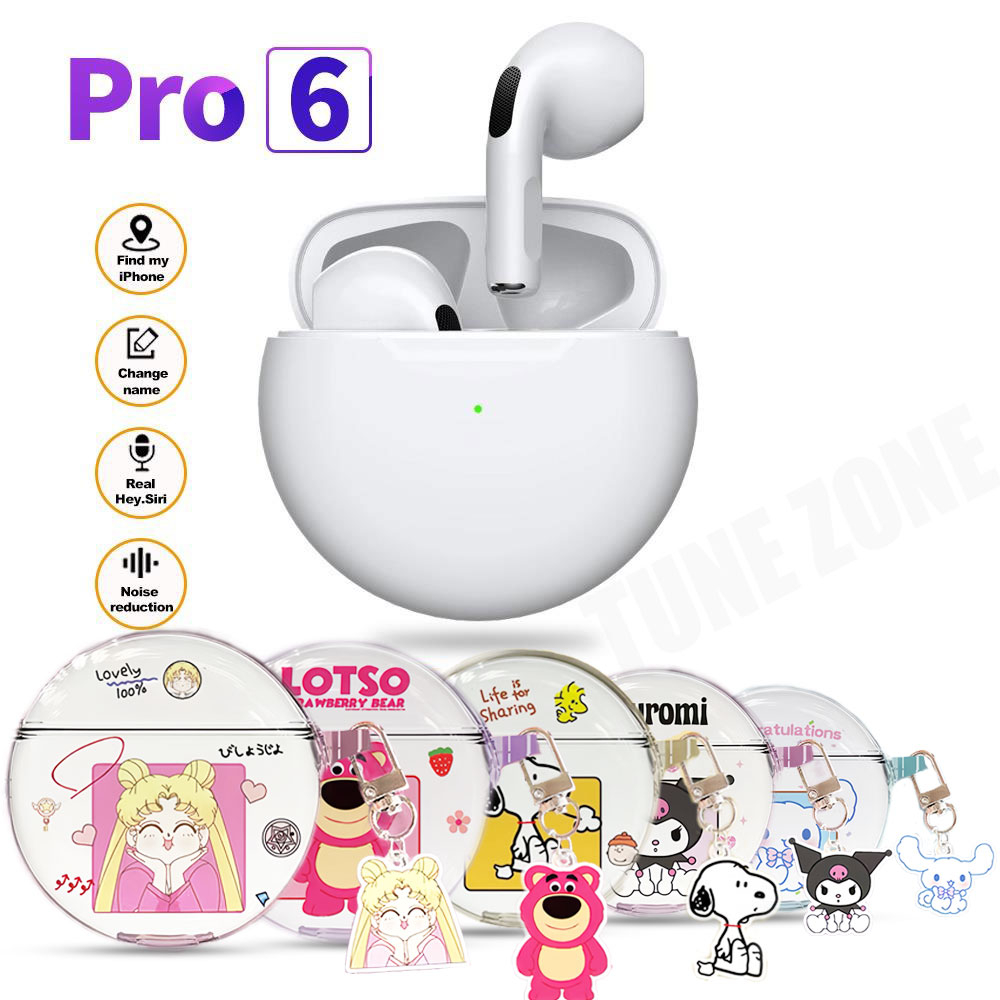 Pro6 Tws Bluetooth Earbuds Wireless Bluetooth Earphone Touch Control 9d