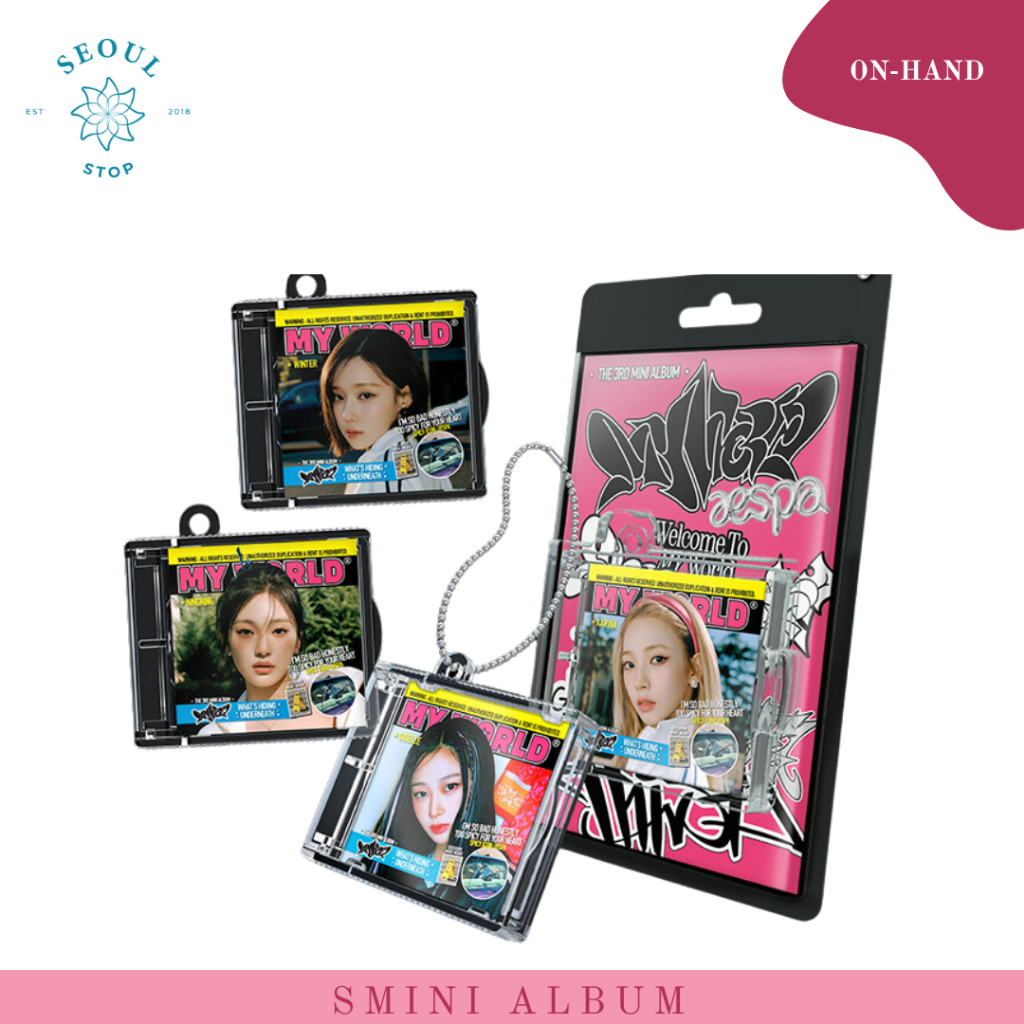 [ON-HAND] AESPA - The 3rd Mini Album [MY WORLD] (SMini Ver.) (Smart Album) | Shopee Philippines