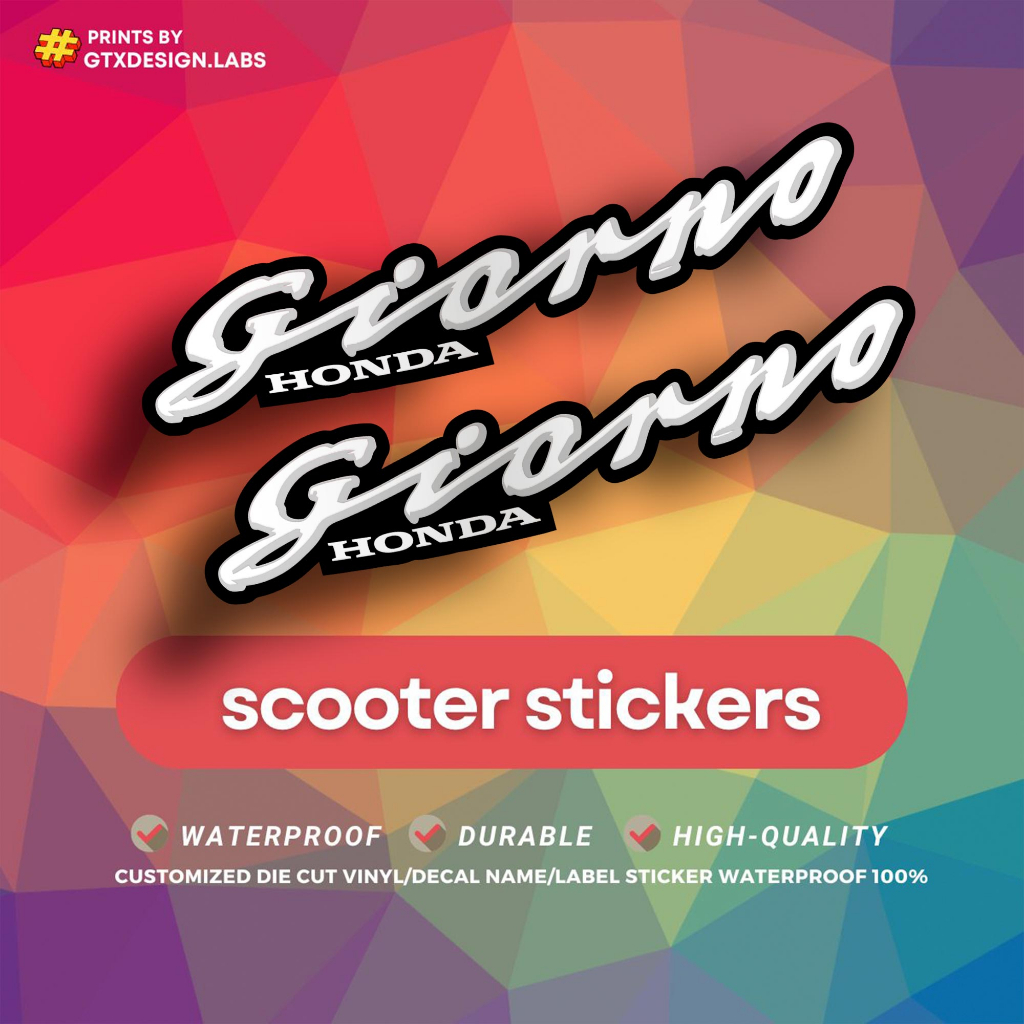 Honda Giorno 50cc Scooter Decal Sticker Logo | Shopee Philippines