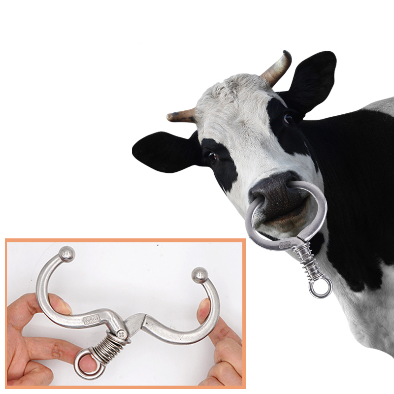 1 PCS Stainless Steel Bull Cow Cattle Nose Ring Cattle Nose Ring ...