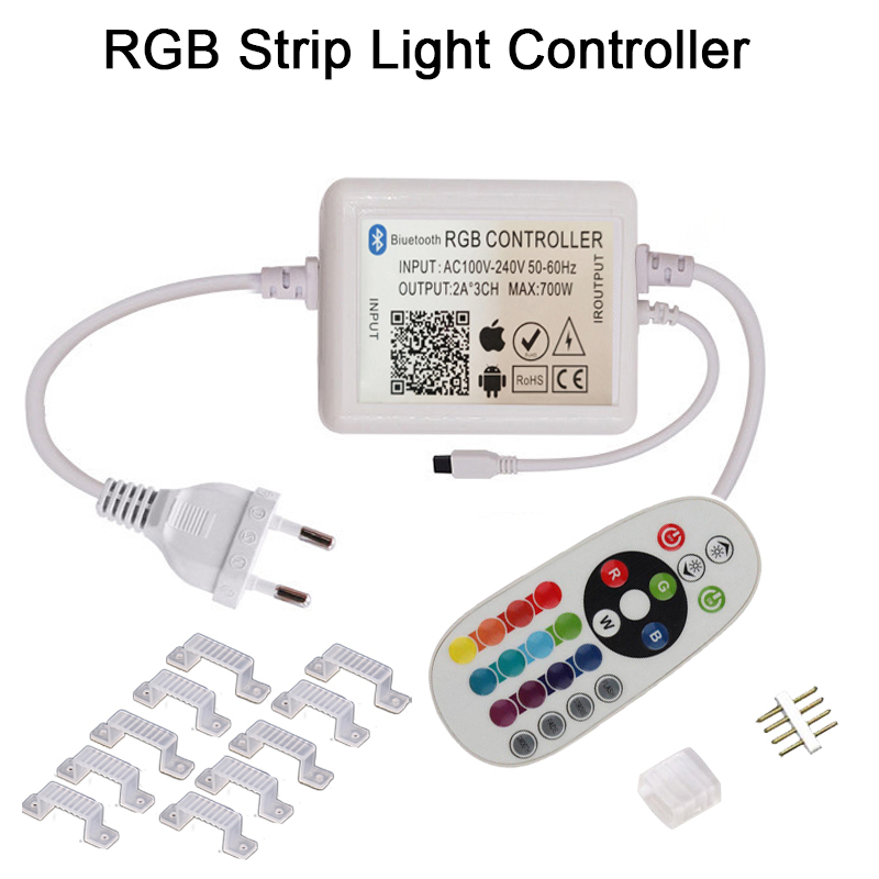 RGB led strip light driver remote Covelight Controller 10mm Pin 12V 2A ...