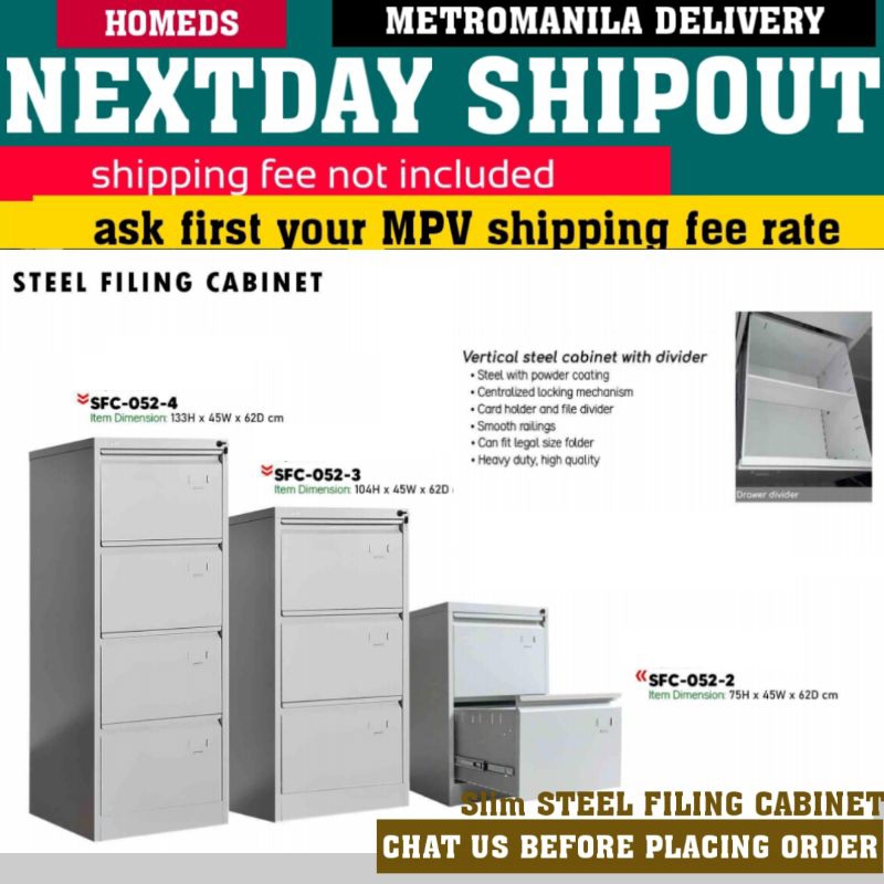 SLIM STEEL FILING CABINET 4L 3L 2L E | Shopee Philippines