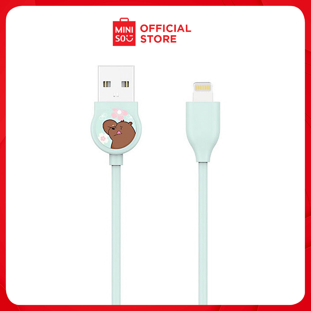 MINISO WBB Fast Charge Lightning Cable Grizzly | Shopee Philippines