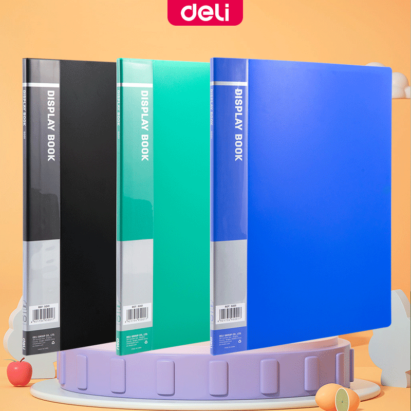 Deli A4 File Folders 10 Pockets Documents Paper Organizers PP Material ...