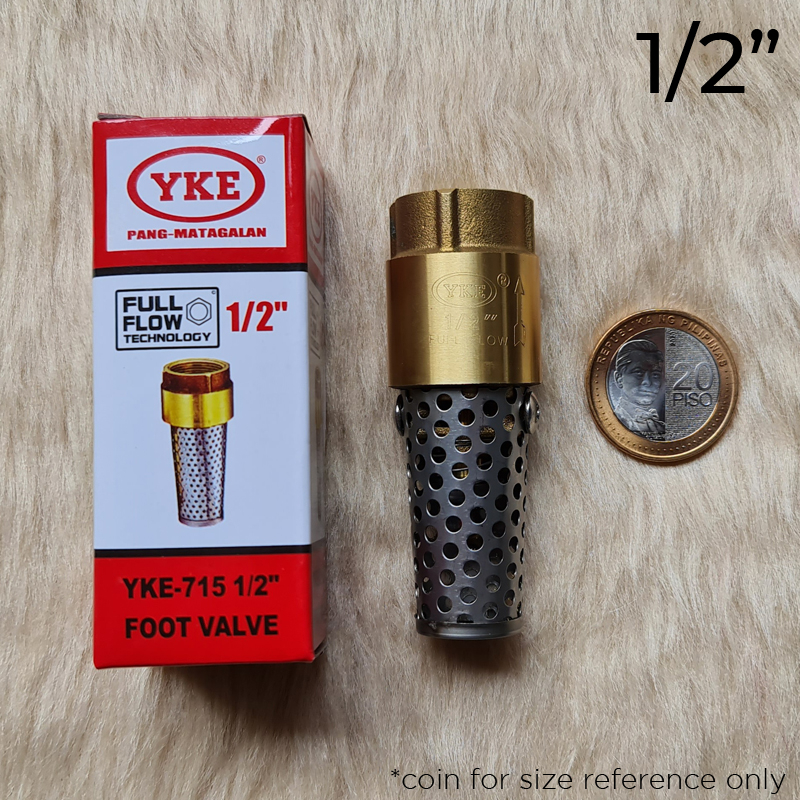 HEAVY DUTY YKE Foot Valve 1/2, 3/4, 1, 1 1/4, 1 1/2, 2 | Shopee Philippines
