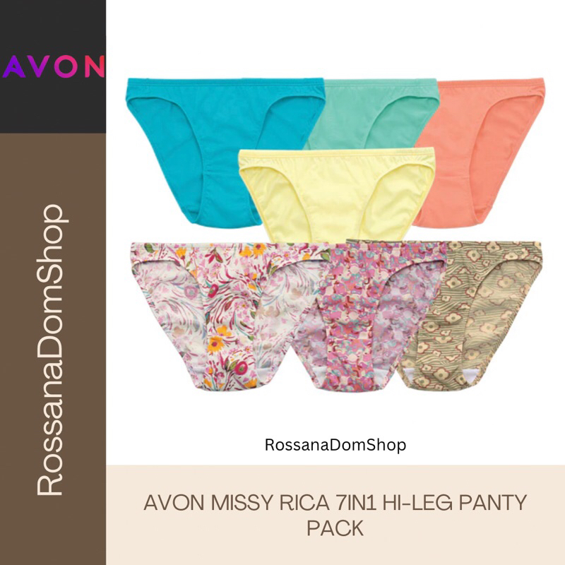Avon Missy Rica 7pc hi-leg panty pack | Shopee Philippines