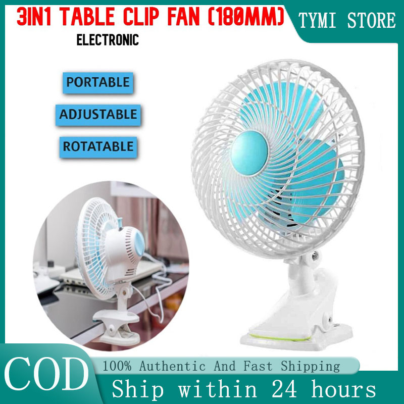 Clip Fan Electric Fan Mini Portable 3 in 1 Desk Fan Wall Fan Ceiling ...