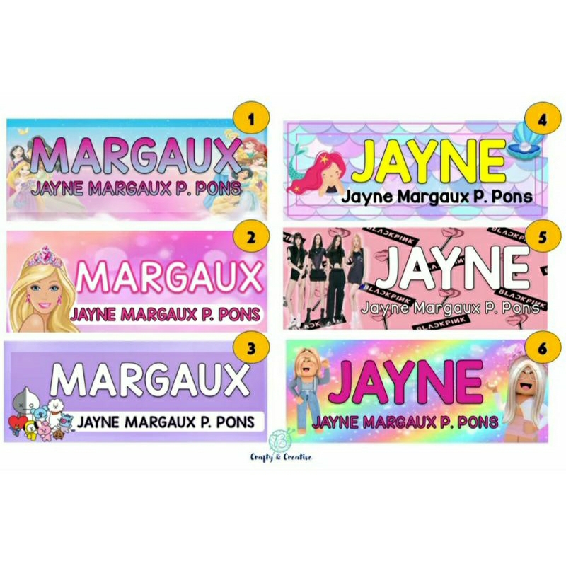 LAMINATED NAMETAG NAMEPLATE - PHOTO PAPER | Shopee Philippines