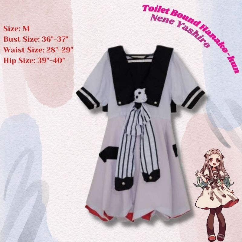 Toilet Bound Hanako-kun Nene Yashiro Costume Set with Wig (Pre-Loved ...