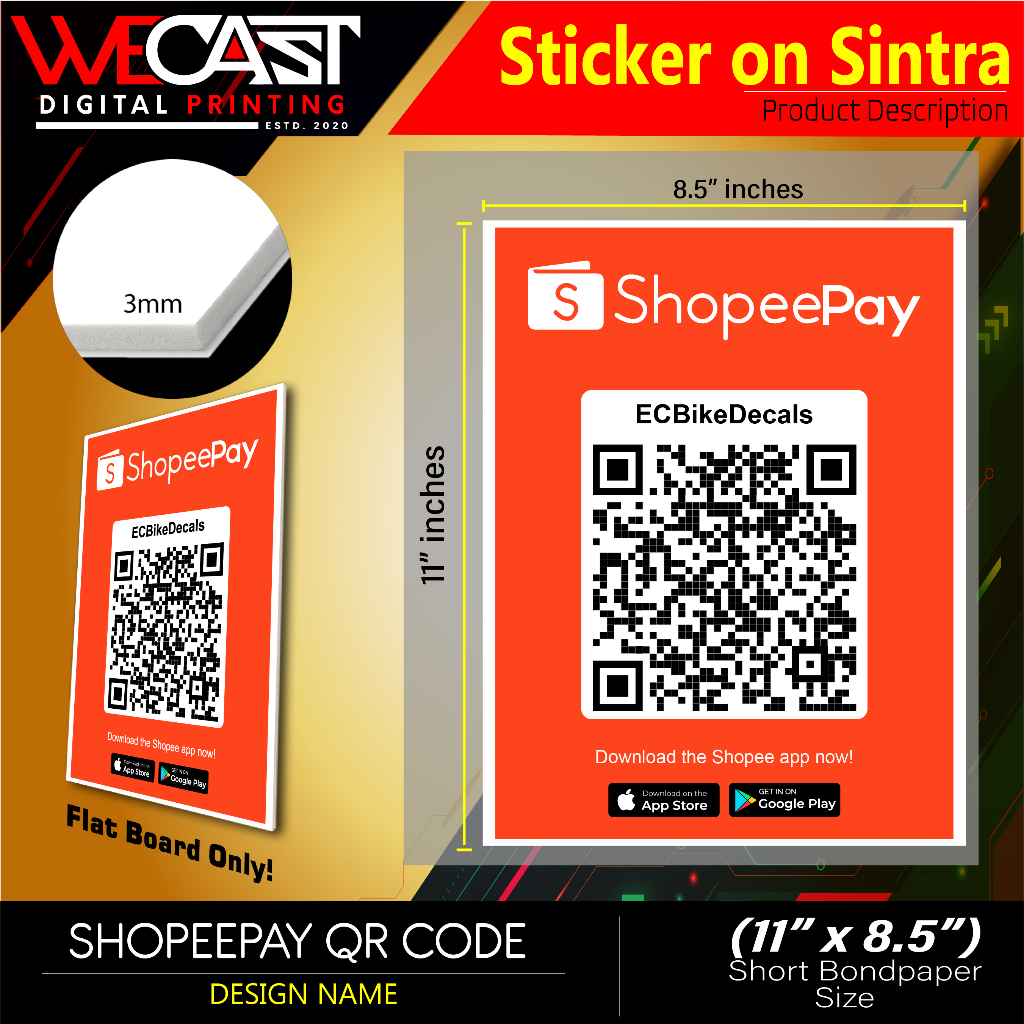 QR CODE SIGNAGE -GCASH,MAYA,SHOPEEPAY,PSBANK,PAYMAYA,UNIONBANK ...