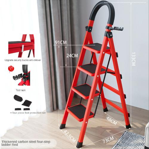 Household Indoor Industrial Folding step ladder 4/5/6 Step ladder ...
