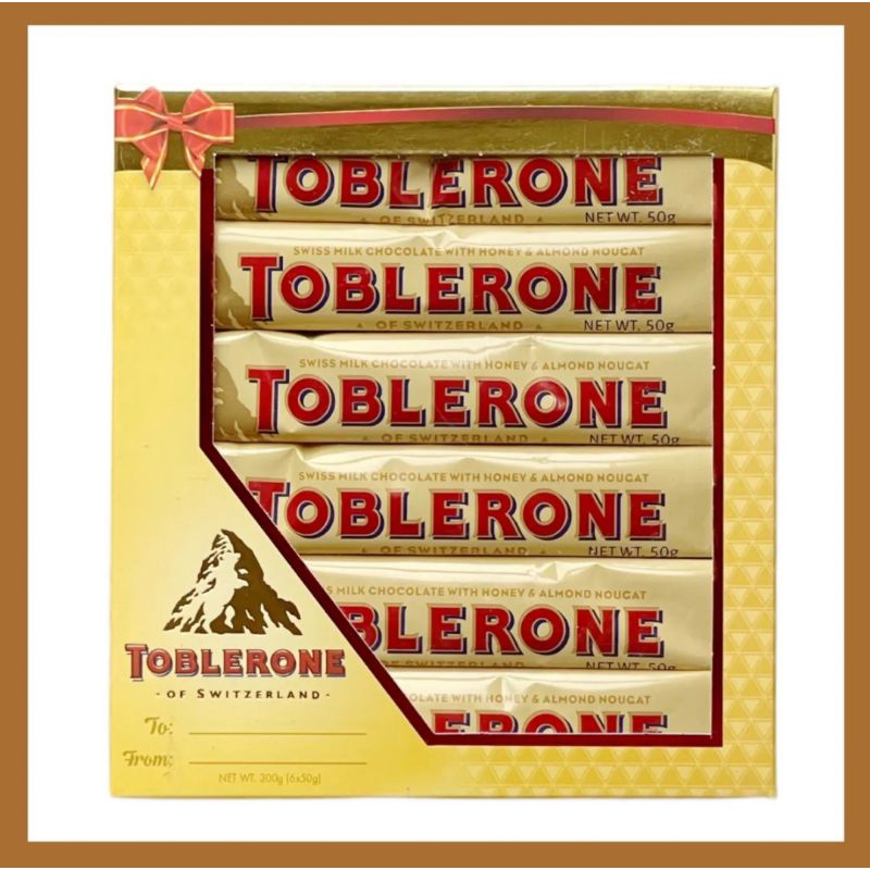 Toblerone Milk Chocolate Bundle 6 x 50g | Shopee Philippines