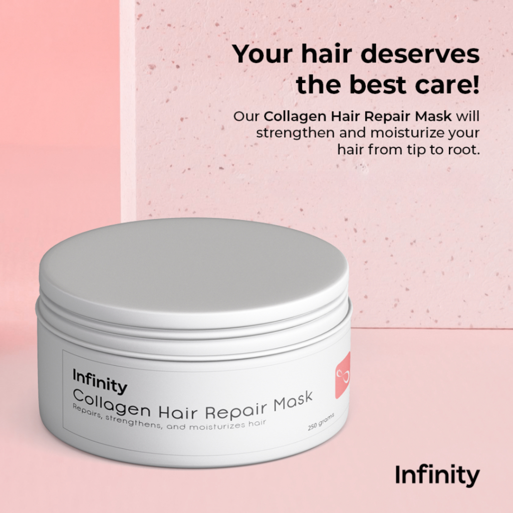 Infinity Collagen Hair Repair Mask | Deep Repair and Hydration for Dry ...