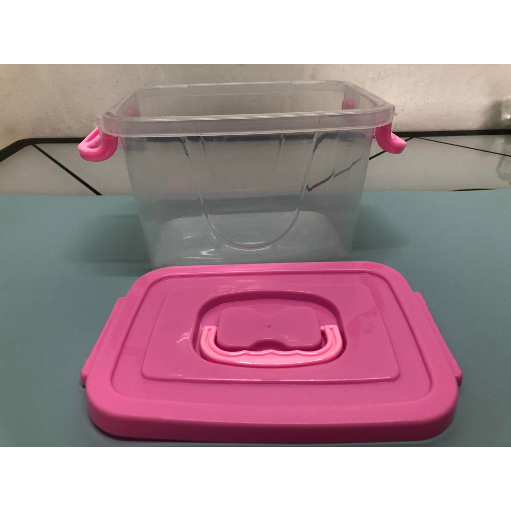 Multipurpose Storage Box w/ Handle & Lunch Box Plastic Ware Food ...