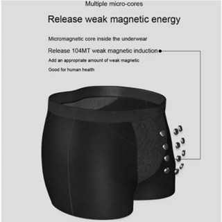 Men's health care magnetic therapy underwear magnet reinforced boxer ...