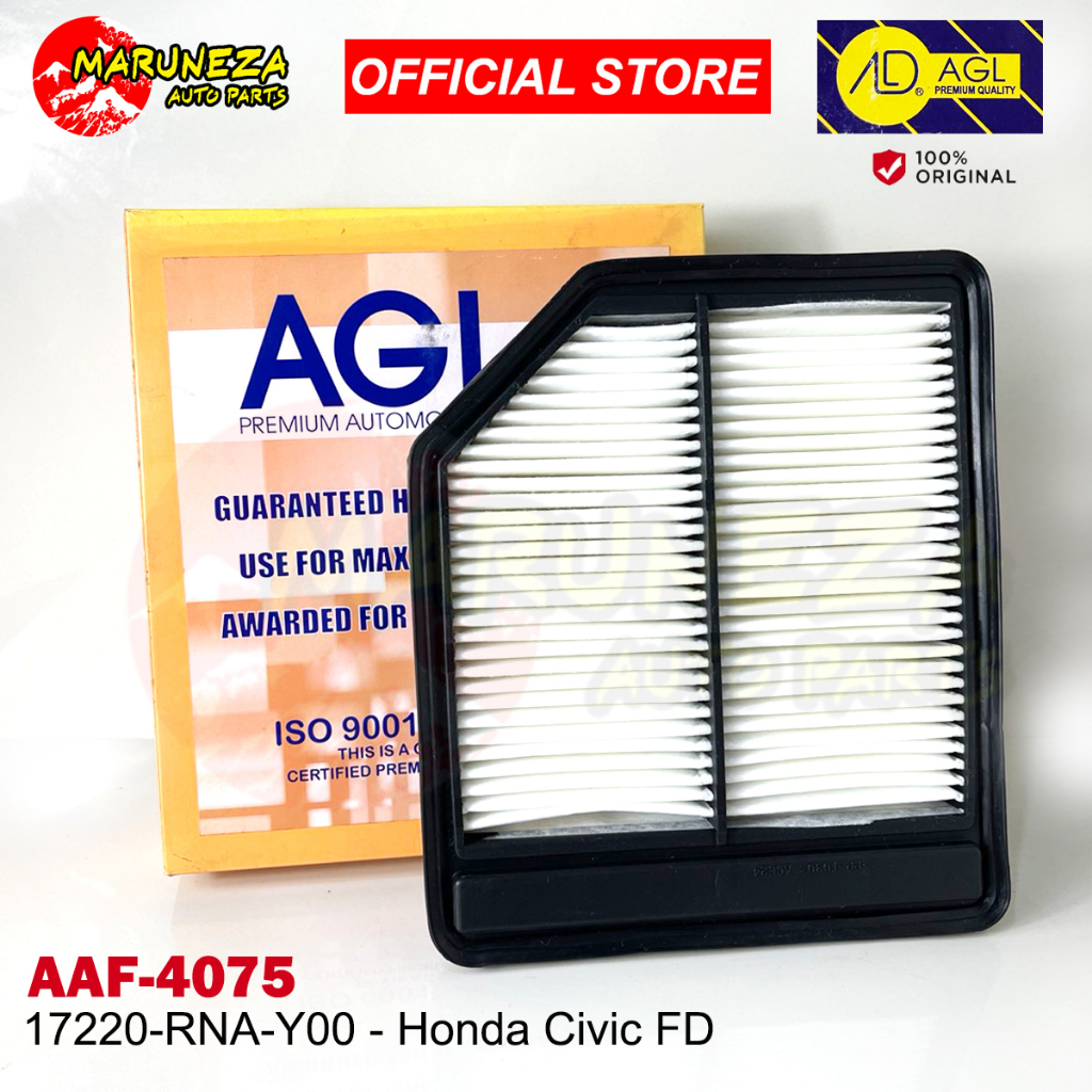 AGL Air Filter AAF-4075 Honda Civic FD (17220-RNA-Y00) | Shopee Philippines