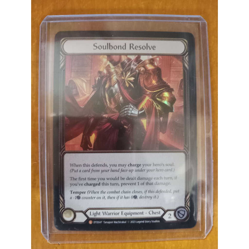 FAB RF Soulbond Resolve Legendary Dusk till Dawn Flesh and Blood TCG ...