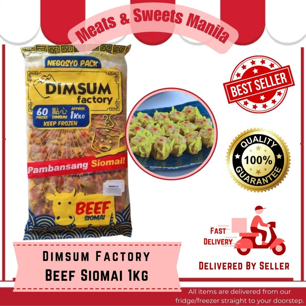 Dimsum Factory Beef Siomai 1KG | Shopee Philippines