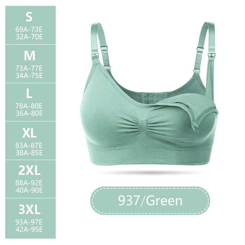 M-3XL Plus Size Maternity Bra Anti-sagging Nursing Bra Seamless ...