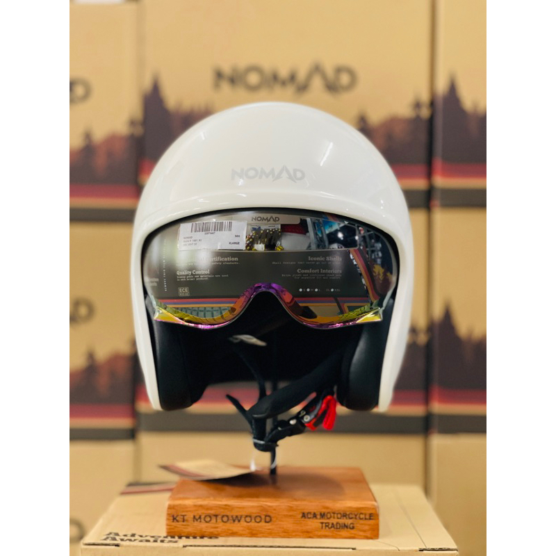 NOMAD RAFA Open Face Helmet w/ Free Clear Visor (Retro Helmet) | Shopee ...