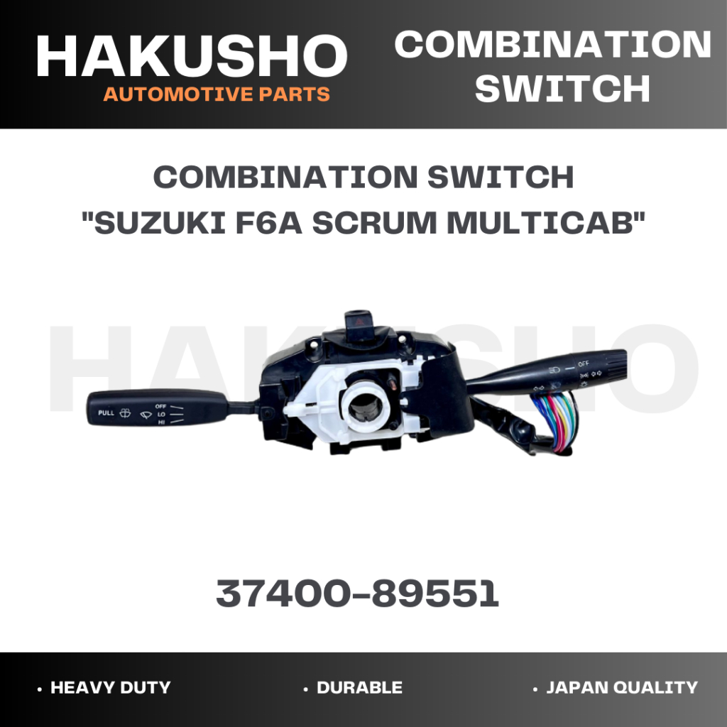 COMBINATION SWITCH F6A SCRUM (HAKUSHO JAPAN QUALITY) 37400-89551 ...