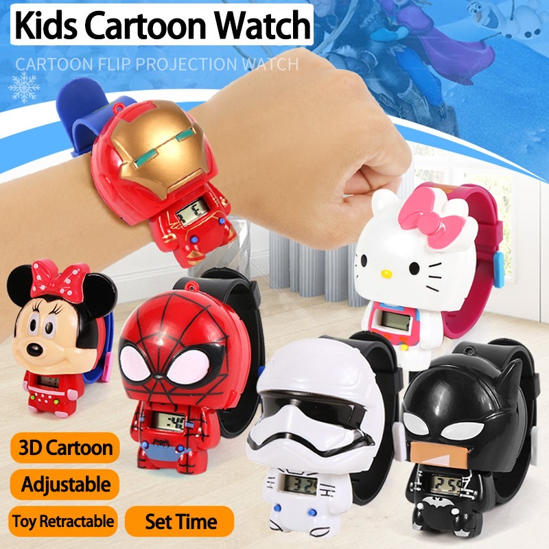 KIDS's cartoon watches Children's light-up watches Watch toys Superhero ...