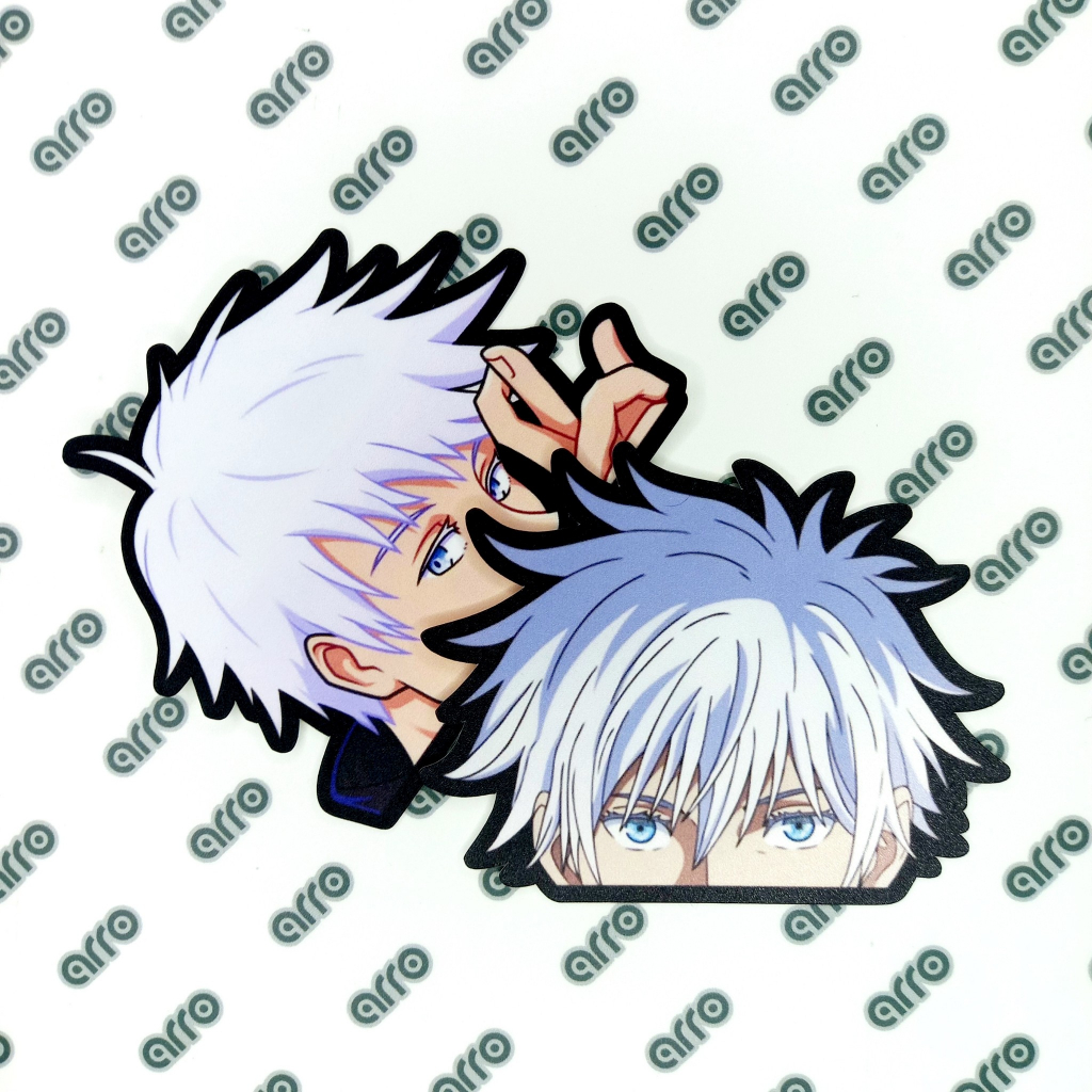 Gojo Satoru Anime Peeker Sticker For Aquaflask, Laptop, Phone, Car ...
