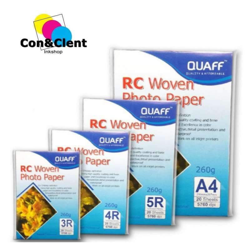 QUAFF RC WOVEN PHOTOPAPER (3R 4R 5R or A4) | Shopee Philippines