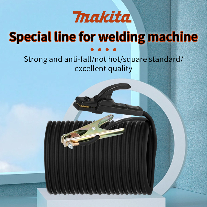Pure Copper Core MAKITA Welding Cable 15 Meters And Ground Cable 5 ...