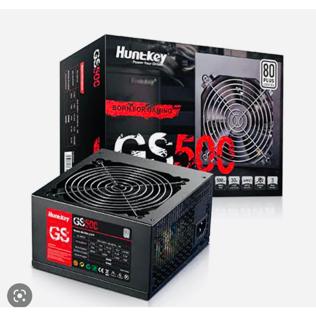 HUNTKEY GS500 500WATTS 80 PLUS WHITE POWER SUPPLY | Shopee Philippines