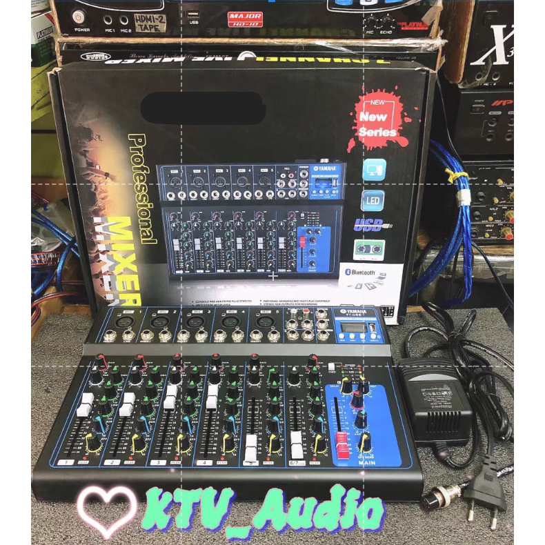 7 channel mixer F7-USB-BLK 7 Channel Professional Mixer MP3 player with ...
